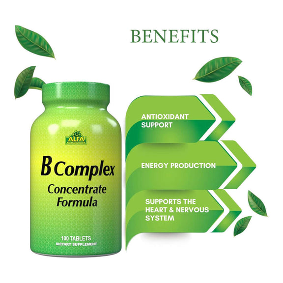ALFA VITAMINS B Complex 100 tabs - Nexus Care