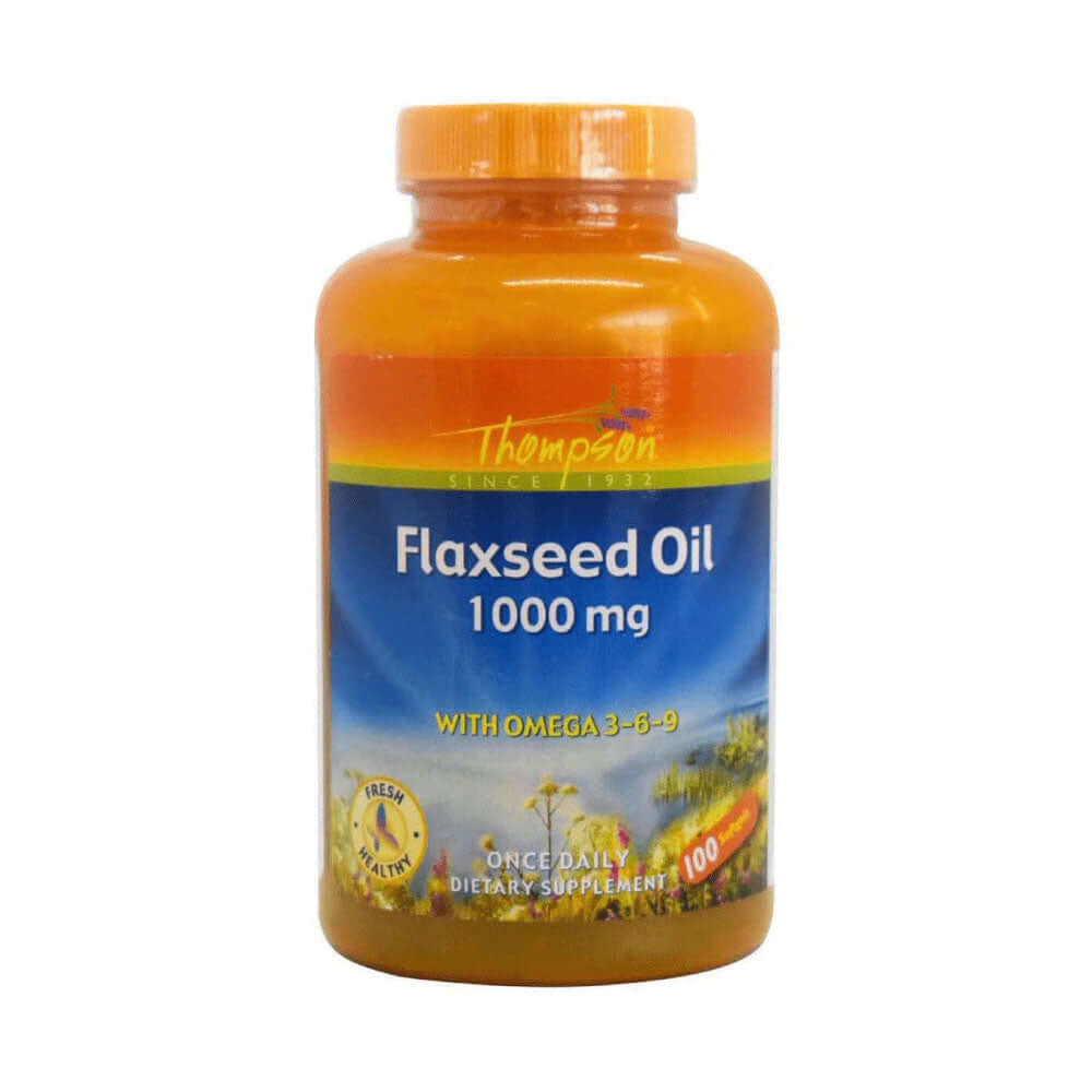 THOMPSON Flaxseed Oil 1000Mg - 100 Capsules - Nexus Care